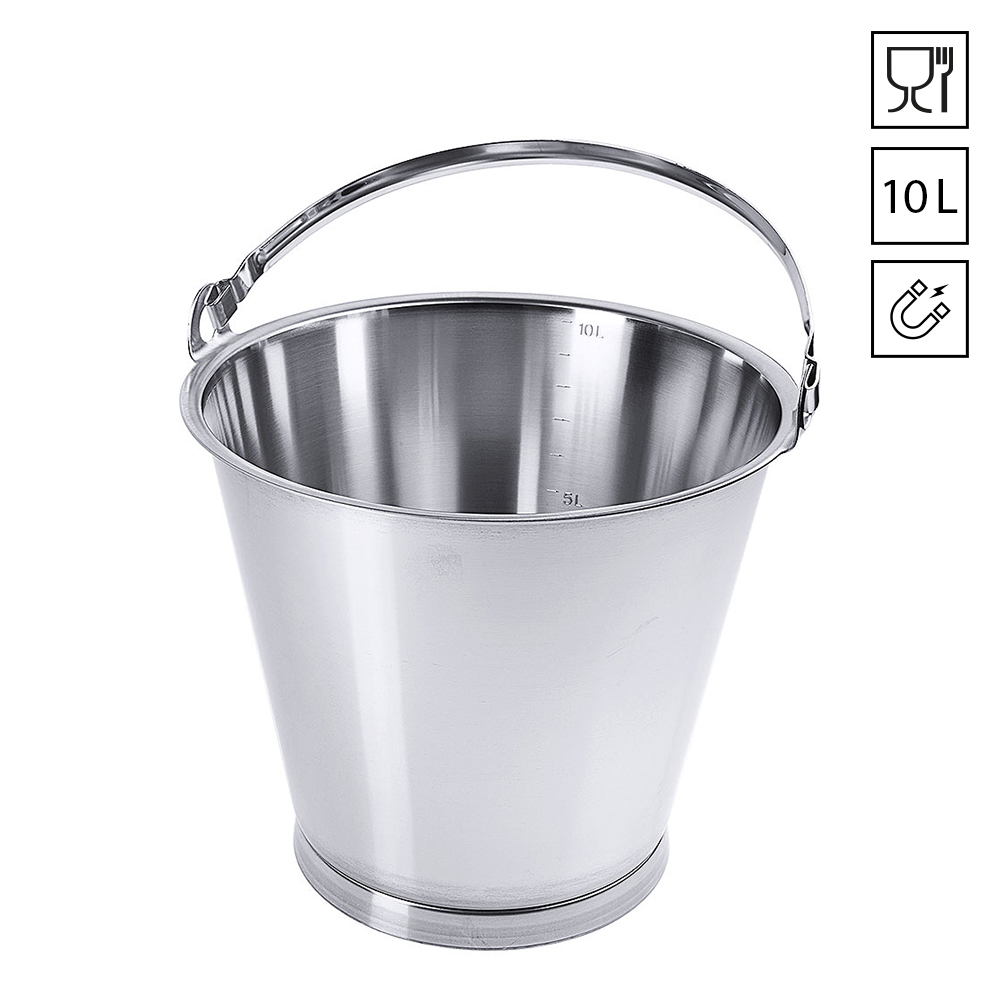 Roestvrijstalen Emmers Food Grade Detecteerbaar Kopen – SafetyProducts.com