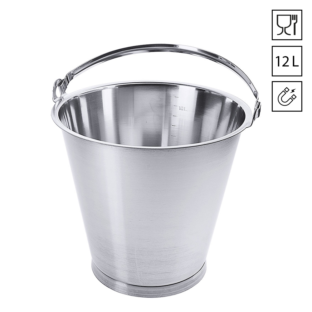 Roestvrijstalen Emmers Food Grade Detecteerbaar Kopen – SafetyProducts.com